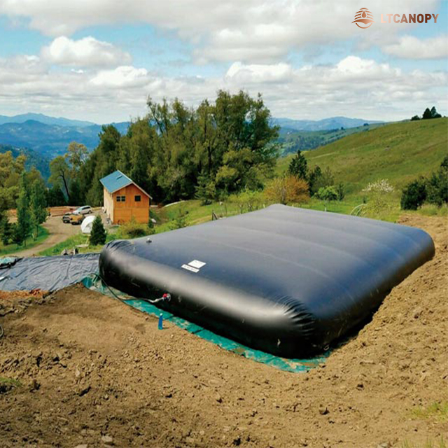 Anti-UV PVC Mesh Coated Tarp For Pillow Tank Water Storage Bladder ...