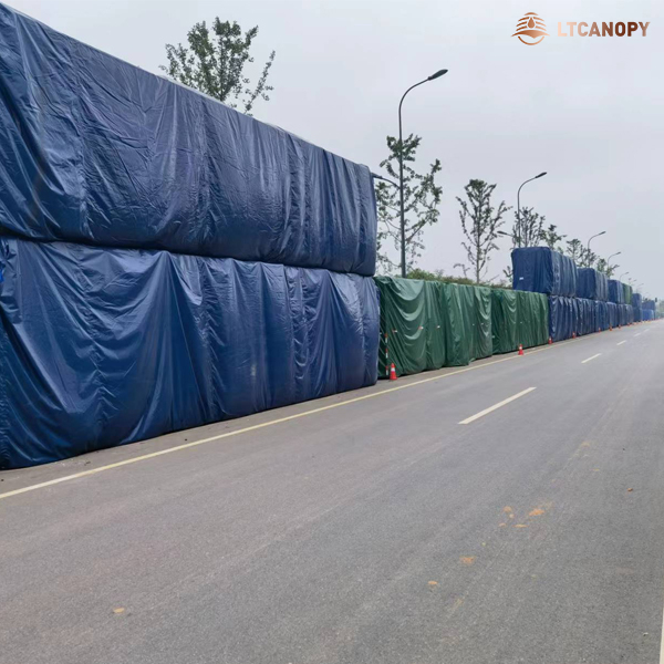 Waterproof Covering Tarpaulin 40ft Container Cover PVC Coated Tarp ...