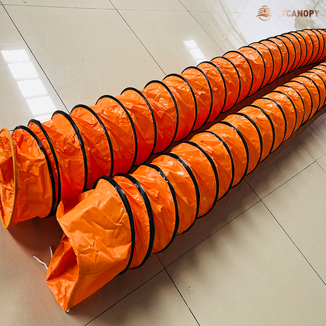 PVC Flexible Industrial Portable Ventilation Ducting Vent Tube For Mine ...
