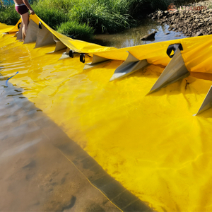 Inflatable Water Filled Flood Barrier-Inflatable Tube Flood Control ...