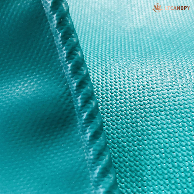 Light Green Tear Resistant PVC Fabric Coated Tarp For Membrane ...