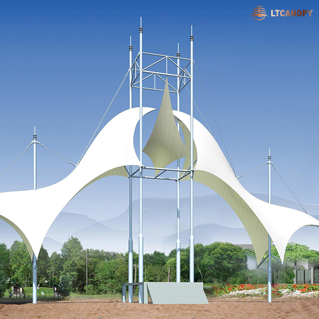 Tensile Membrane Structure Fabric-China Tension -Roof Membrane-Membrane ...